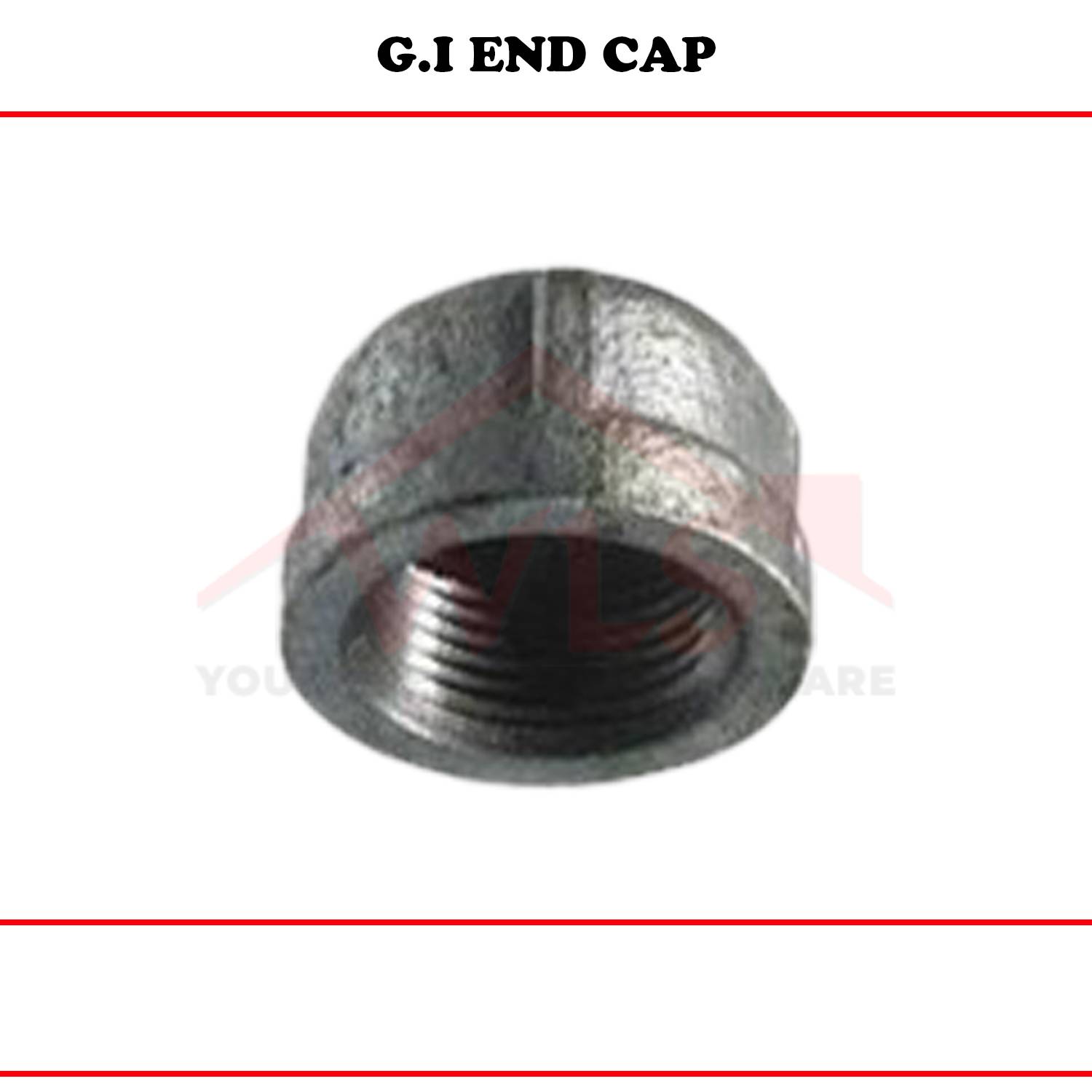 (G.I) END CAP (PER PCS)