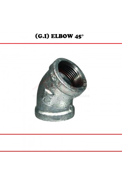 (G.I) ELBOW 45° 15MM