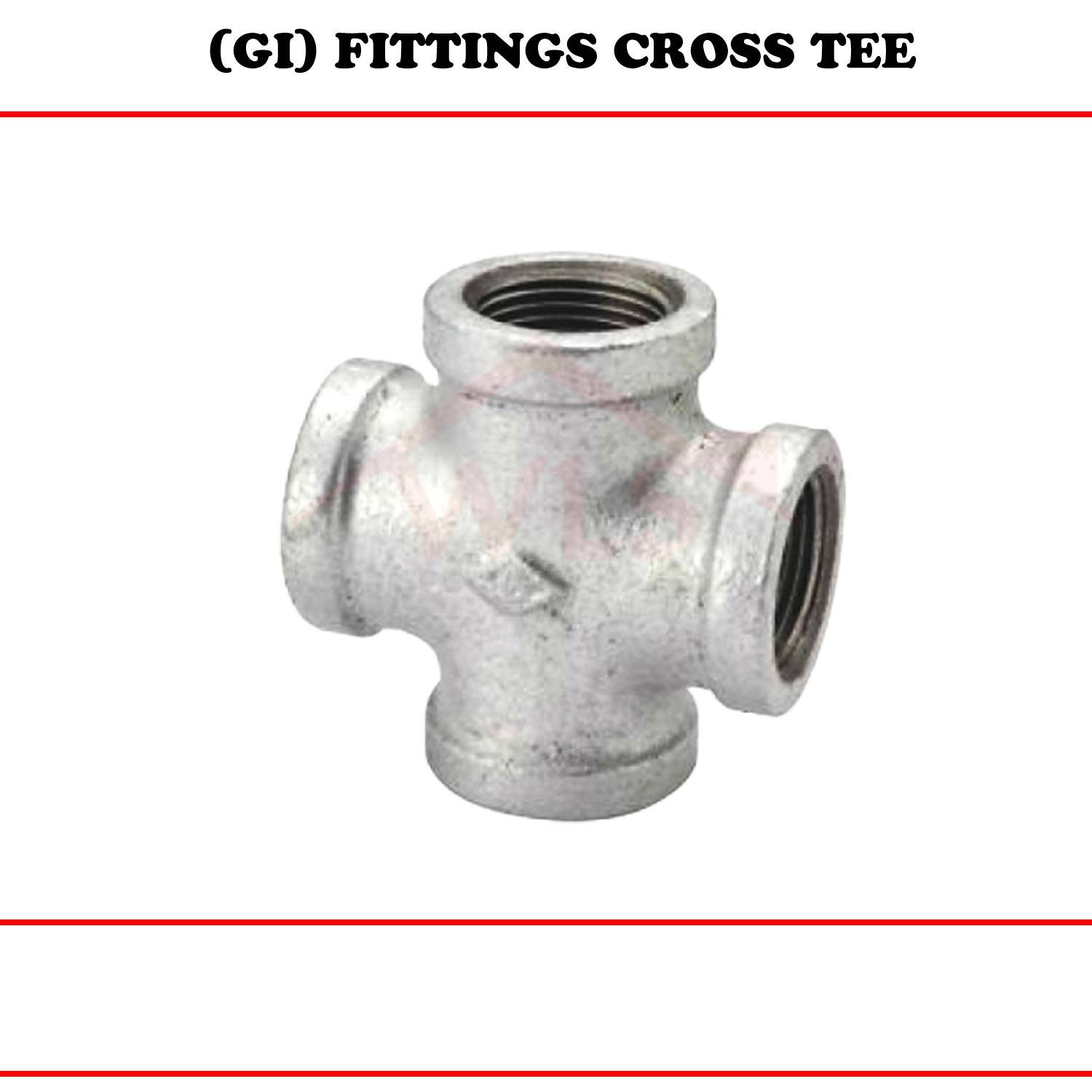 (GI) Fittings Cross Tee 3/4" (20mm) (D) x 61MM x 61MM
