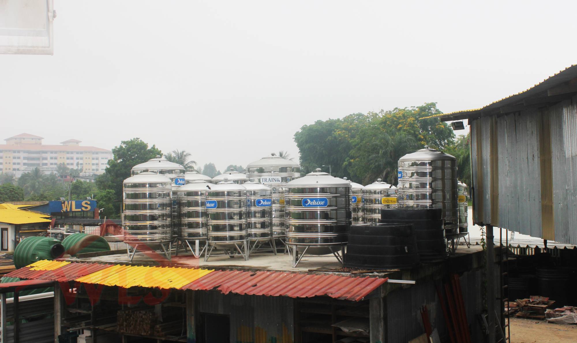 ECOSEPT PE SEPTIC TANK ES-3 VERTICAL C/W CONCRETE COVER GREEN