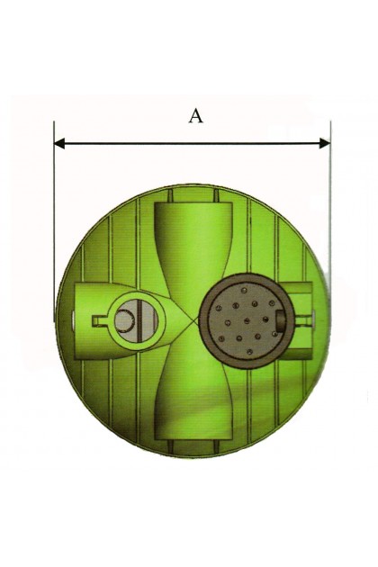 ECOSEPT PE SEPTIC TANK VERTICAL C/W CONCRETE COVER GREEN