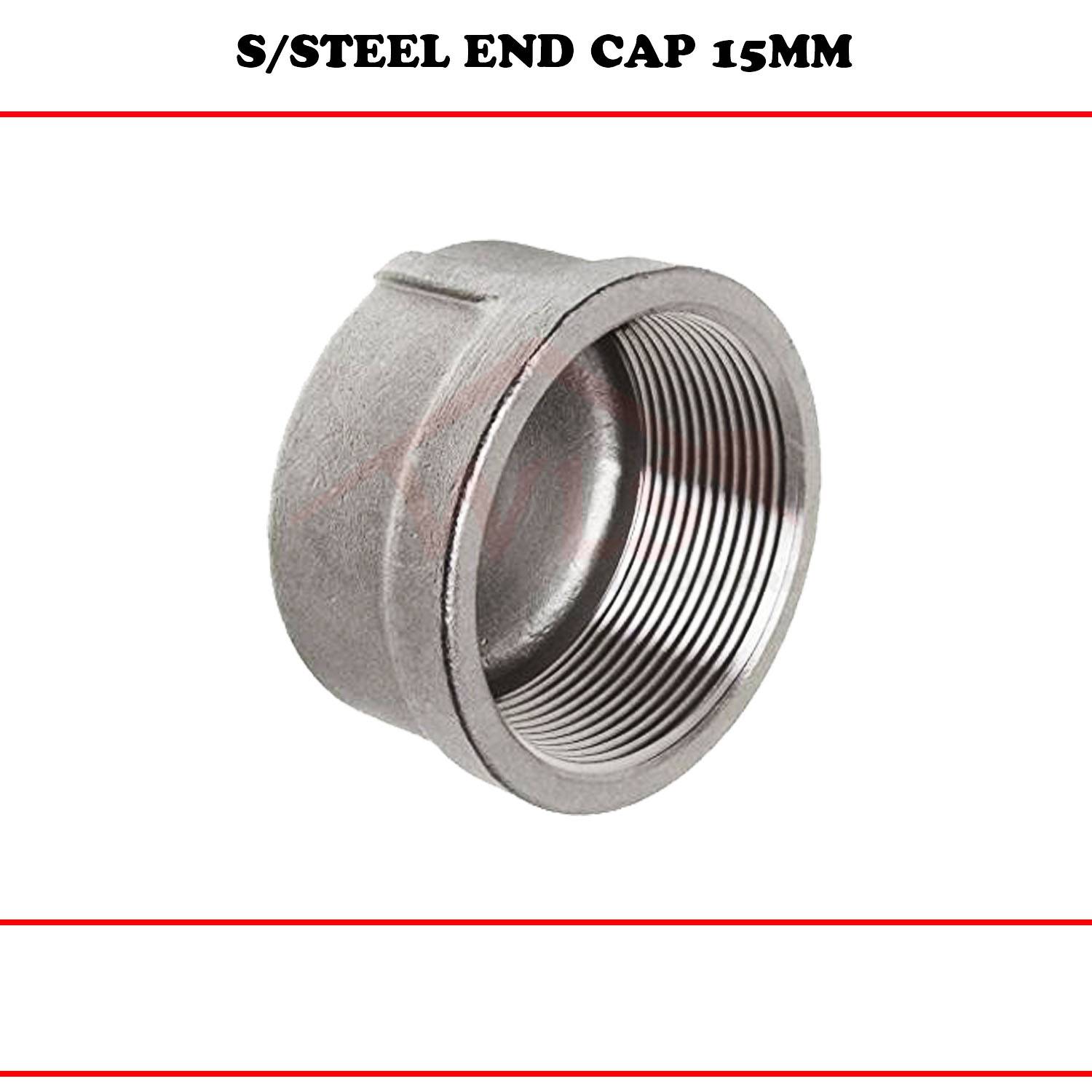 S/ STEEL END CAP 15MM
