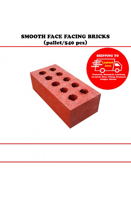 SMOOTH FACE FACING BRICKS (pallet/540 pcs)