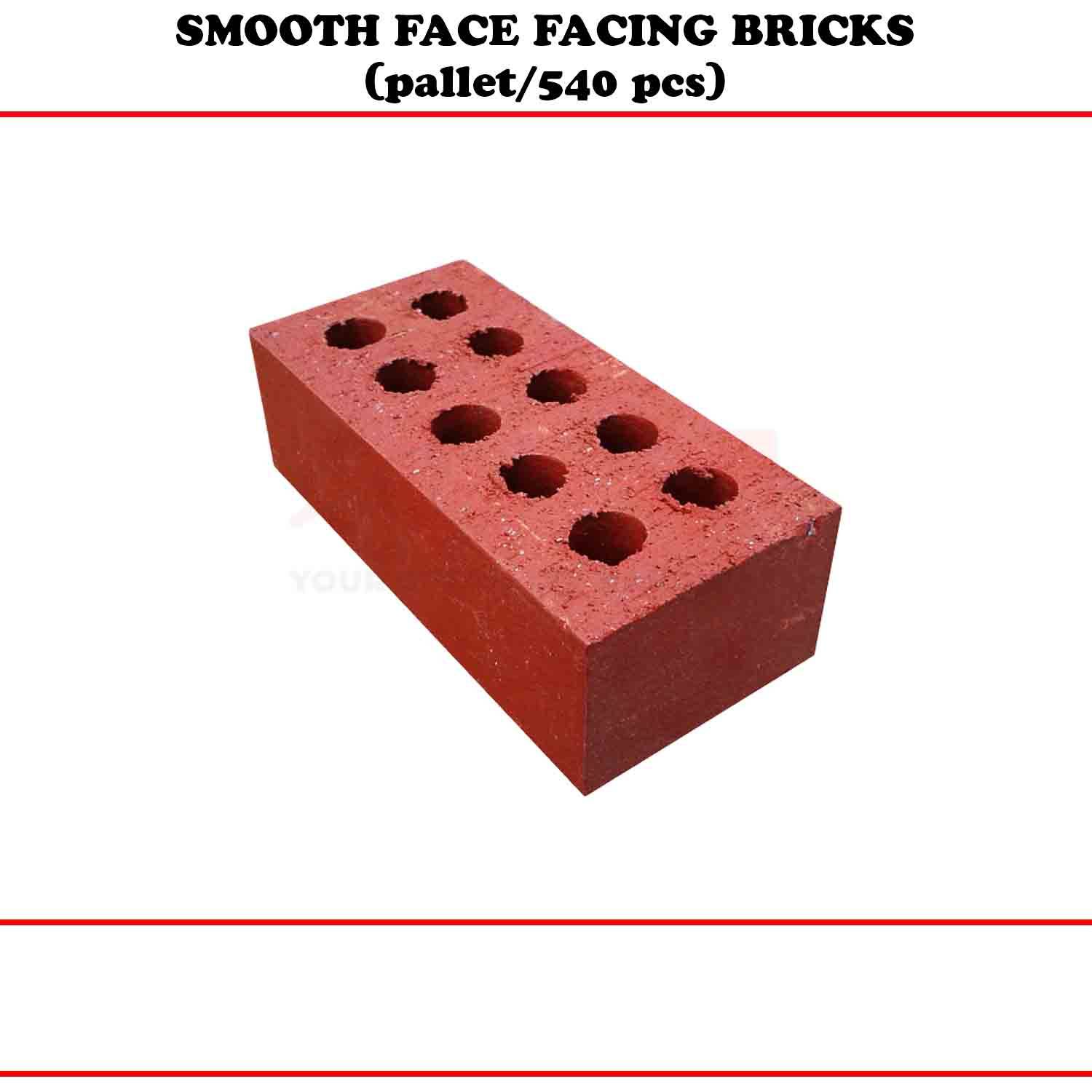 SMOOTH FACE FACING BRICKS (pallet/540 pcs)