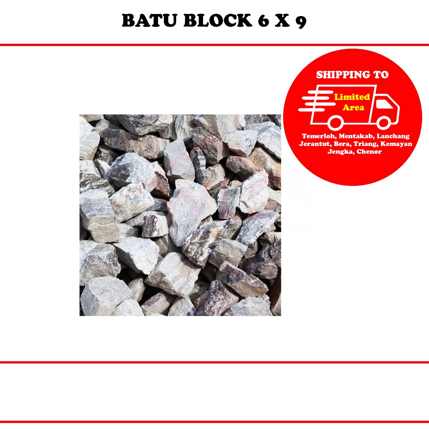 BATU BLOCK 6 X 9