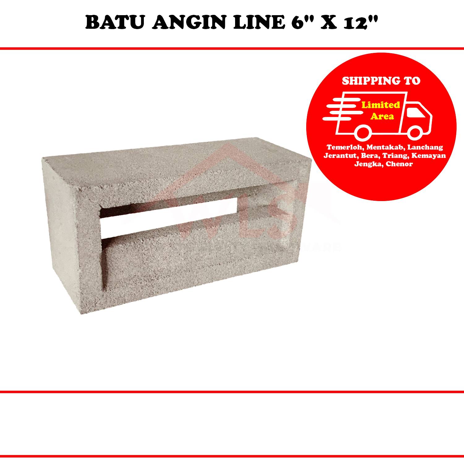 BATU ANGIN LINE 6" X 12"