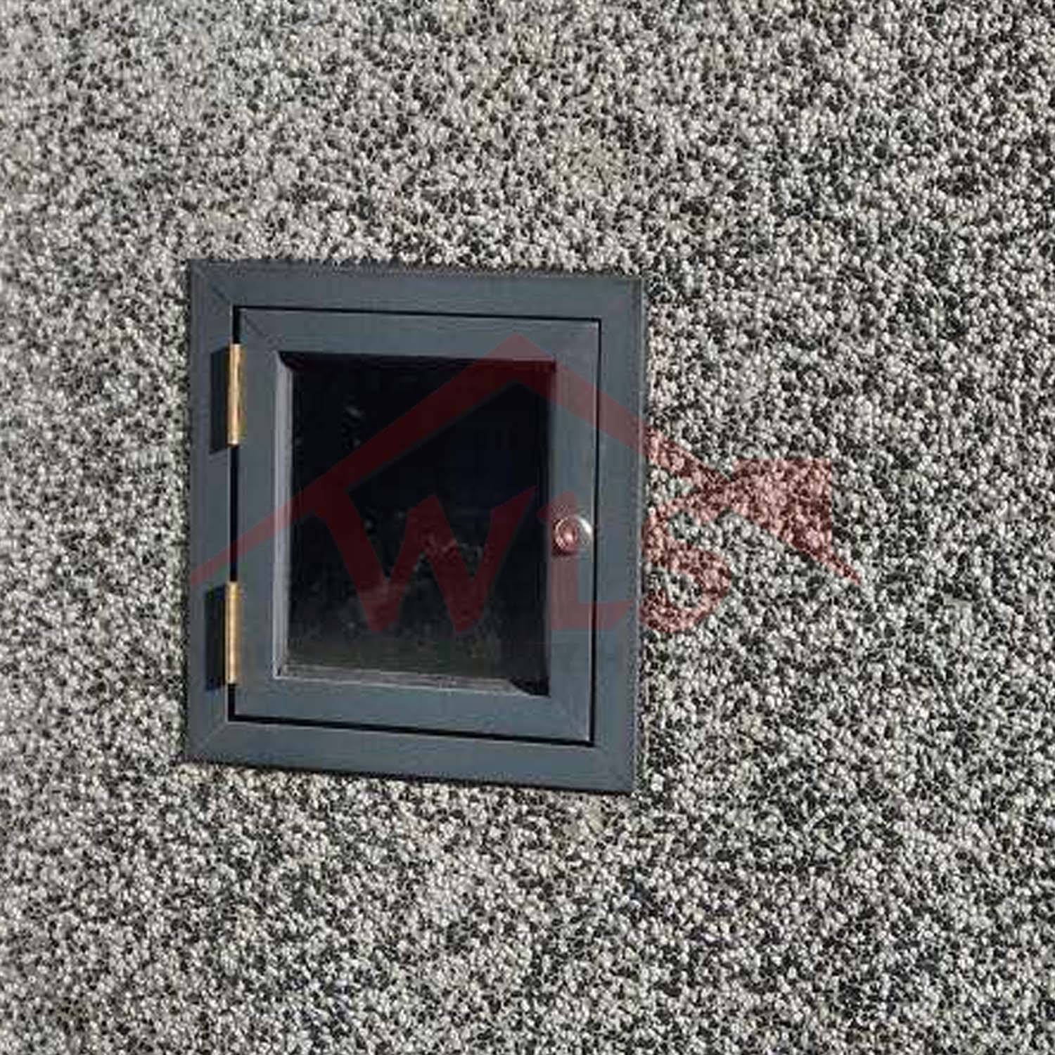 ALUMINIUM LETTER BOX (NA) SILVER 300 X 250MM