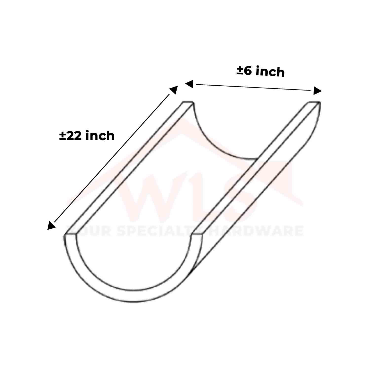 CLAY DRAINS HALF ROUND