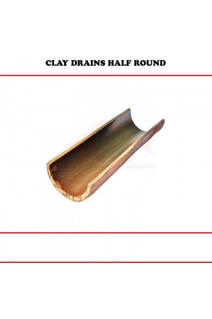 CLAY DRAINS HALF ROUND