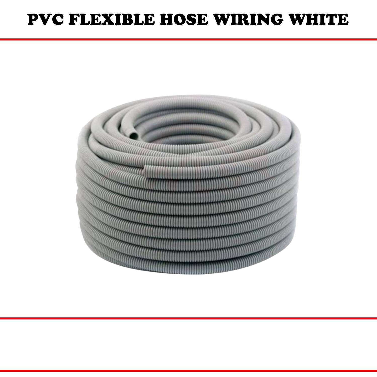 PVC FLEXIBLE HOSE WIRING WHITE