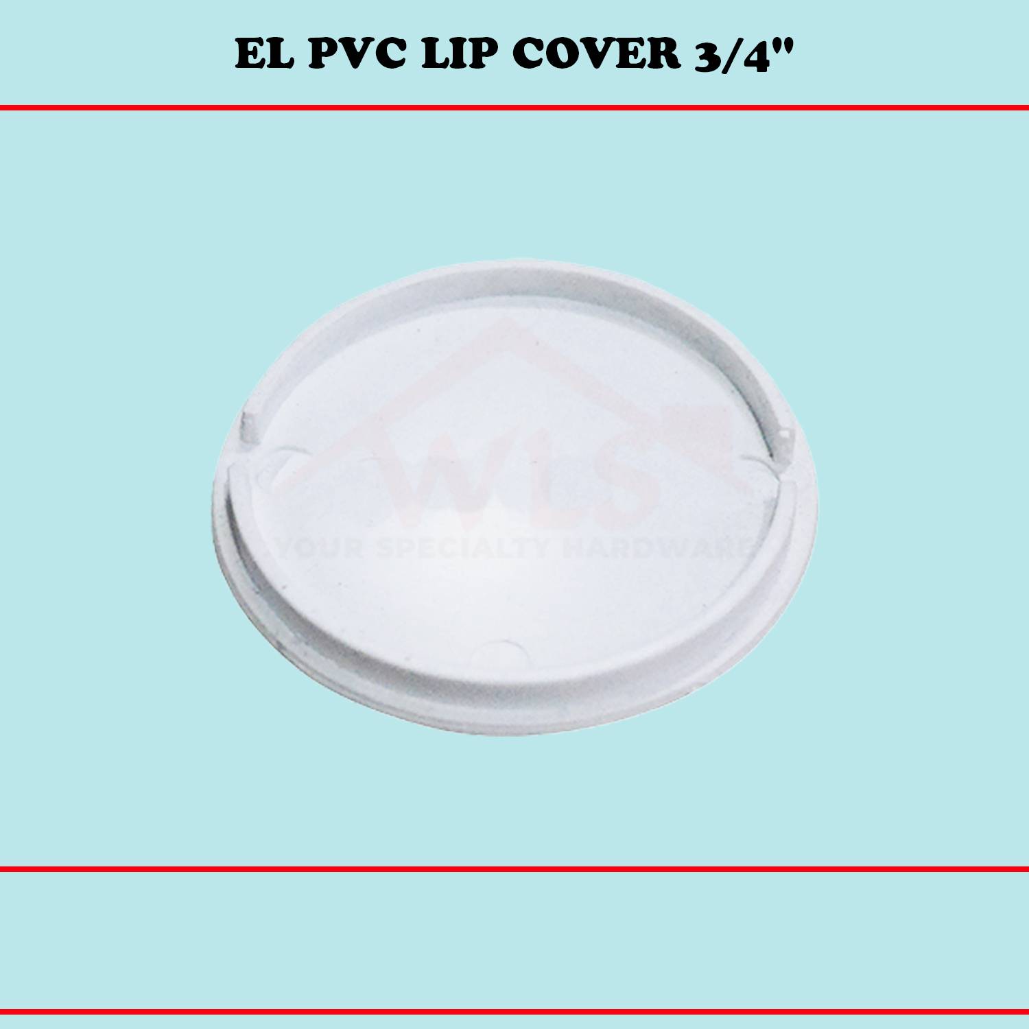 EL PVC LID COVER 3/4"