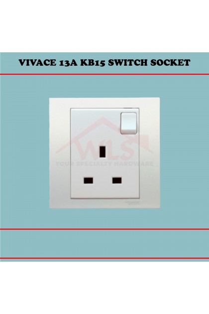 SCHNEIDER VIVACE 13A KB15 SWITCH SOCKET