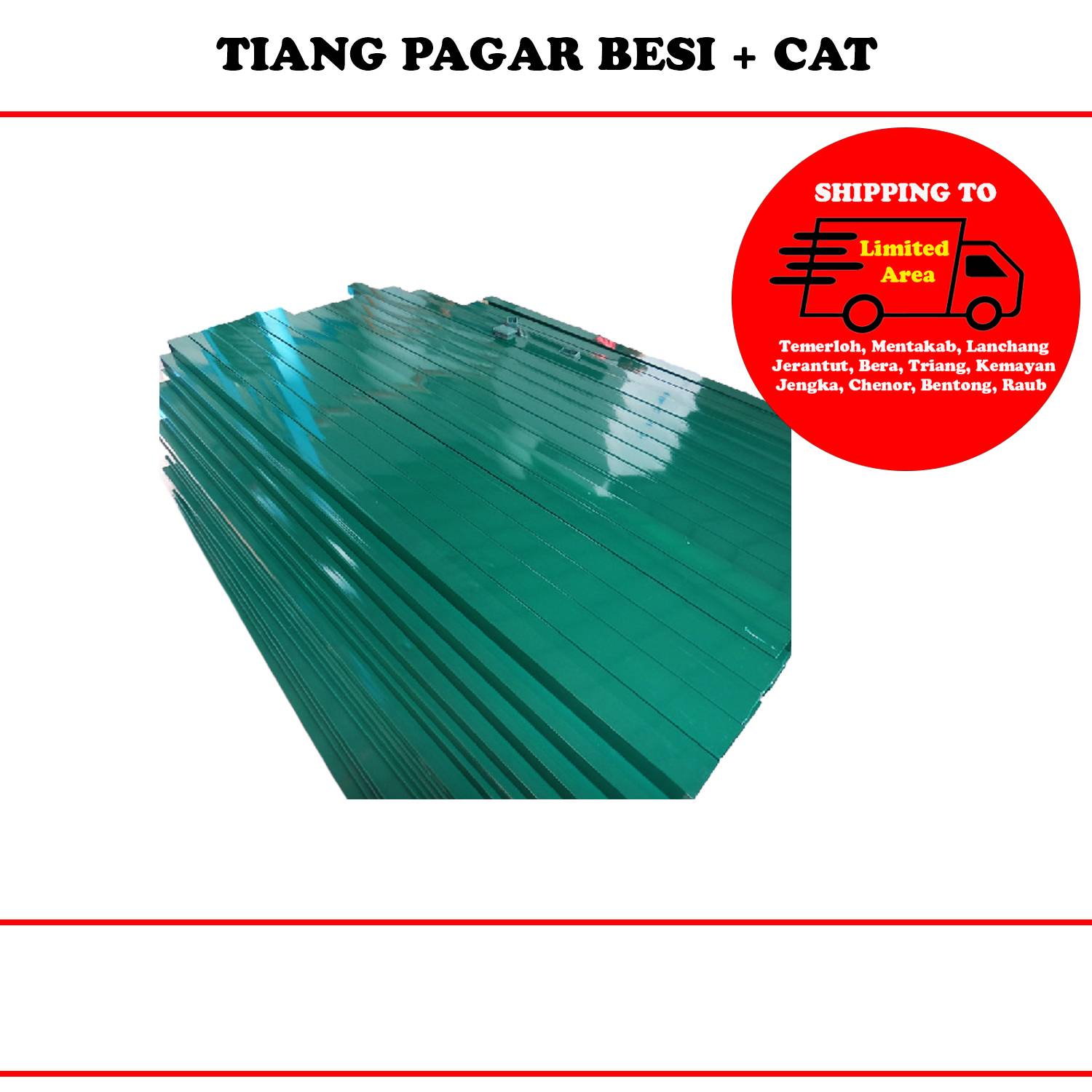TIANG PAGAR BESI + CAT