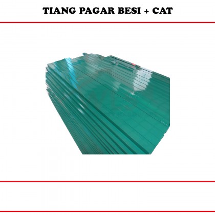 TIANG PAGAR BESI + CAT