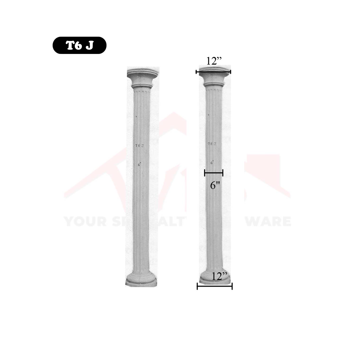 TIANG PAGAR 6' T6
