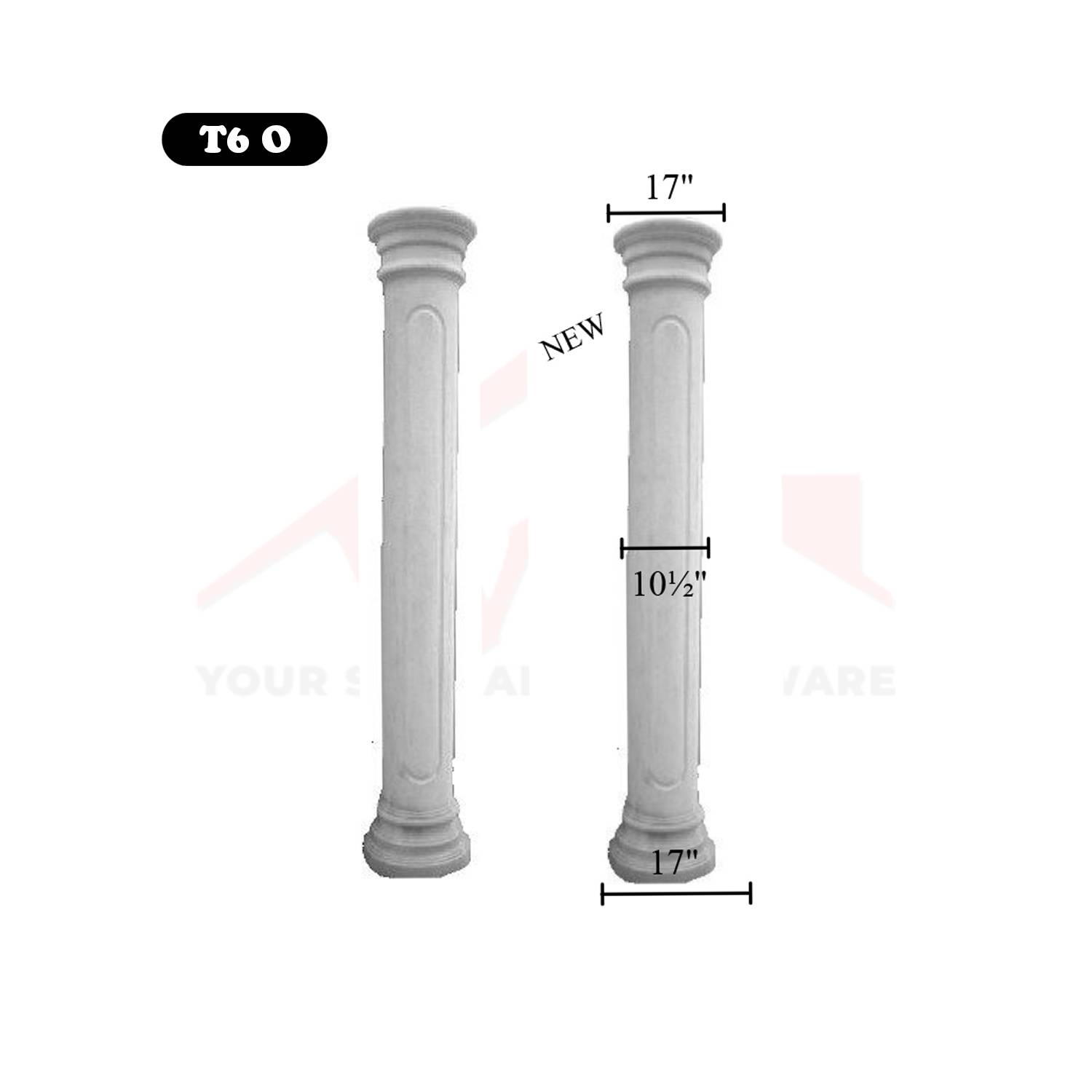 TIANG PAGAR 6' T6