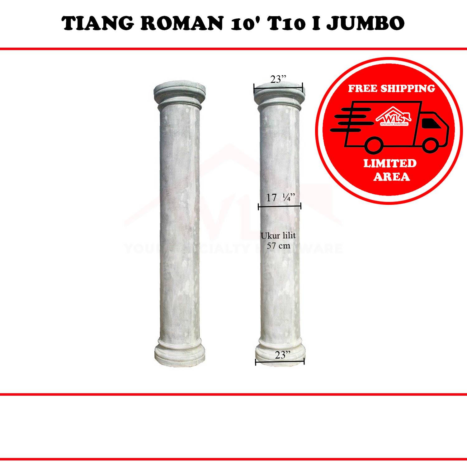 TIANG ROMAN 10' T10 I JUMBO