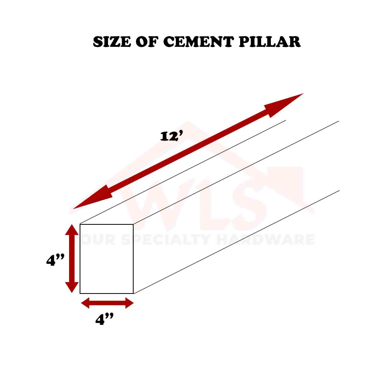 TIANG SIMEN 4'' X 4'' (30PCS/PALLET)