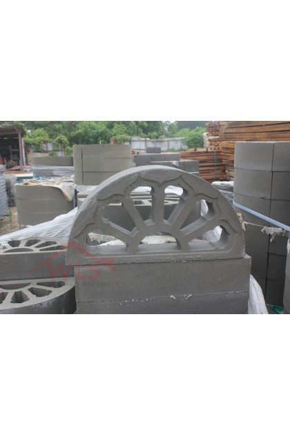BATU ANGIN SEPARUH BULAT 22" X 11 1/2"