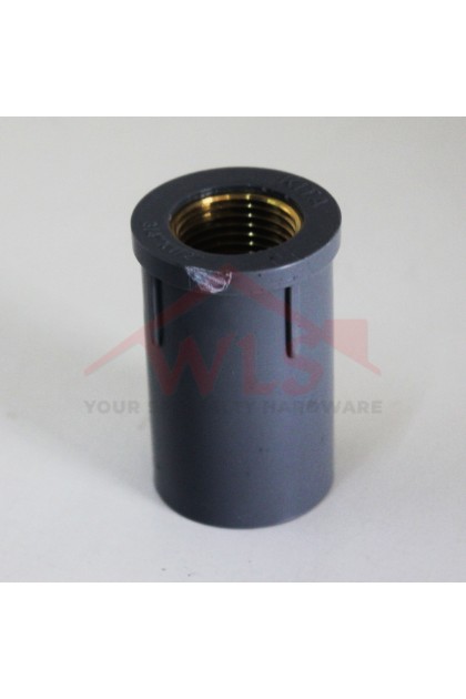 KITA BRASS THREADED P/T SOCKET 15MM X 1/2"