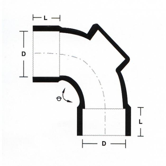 UPVC 92° BEND W/DOOR