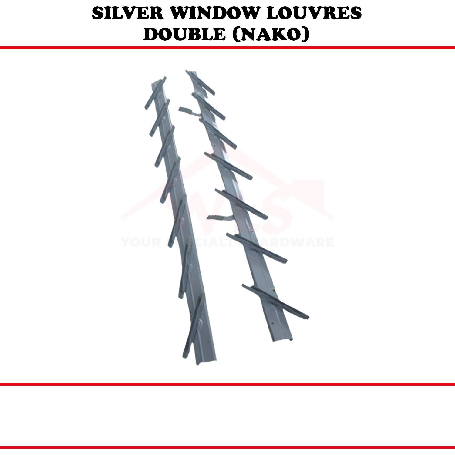 SILVER WINDOW LOUVRES DOUBLE (NAKO)