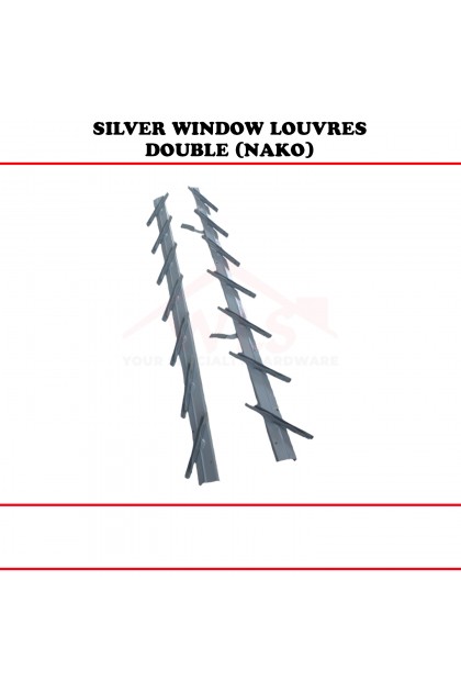 SILVER WINDOW LOUVRES DOUBLE (NAKO)