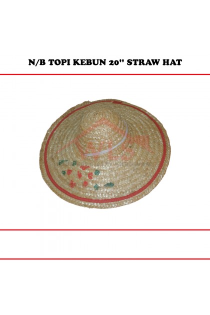 N/B TOPI KEBUN 20'' STRAW HAT