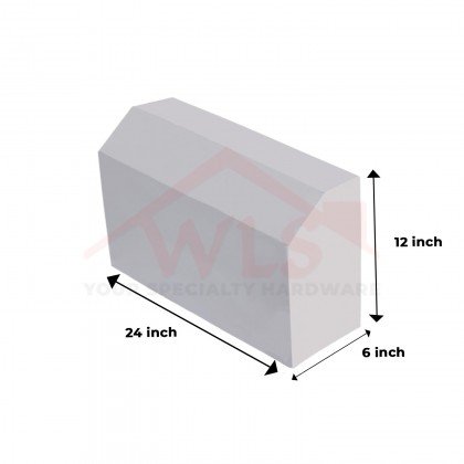 CEMENT ROAD BLOCK/ ROAD CURVE 24"