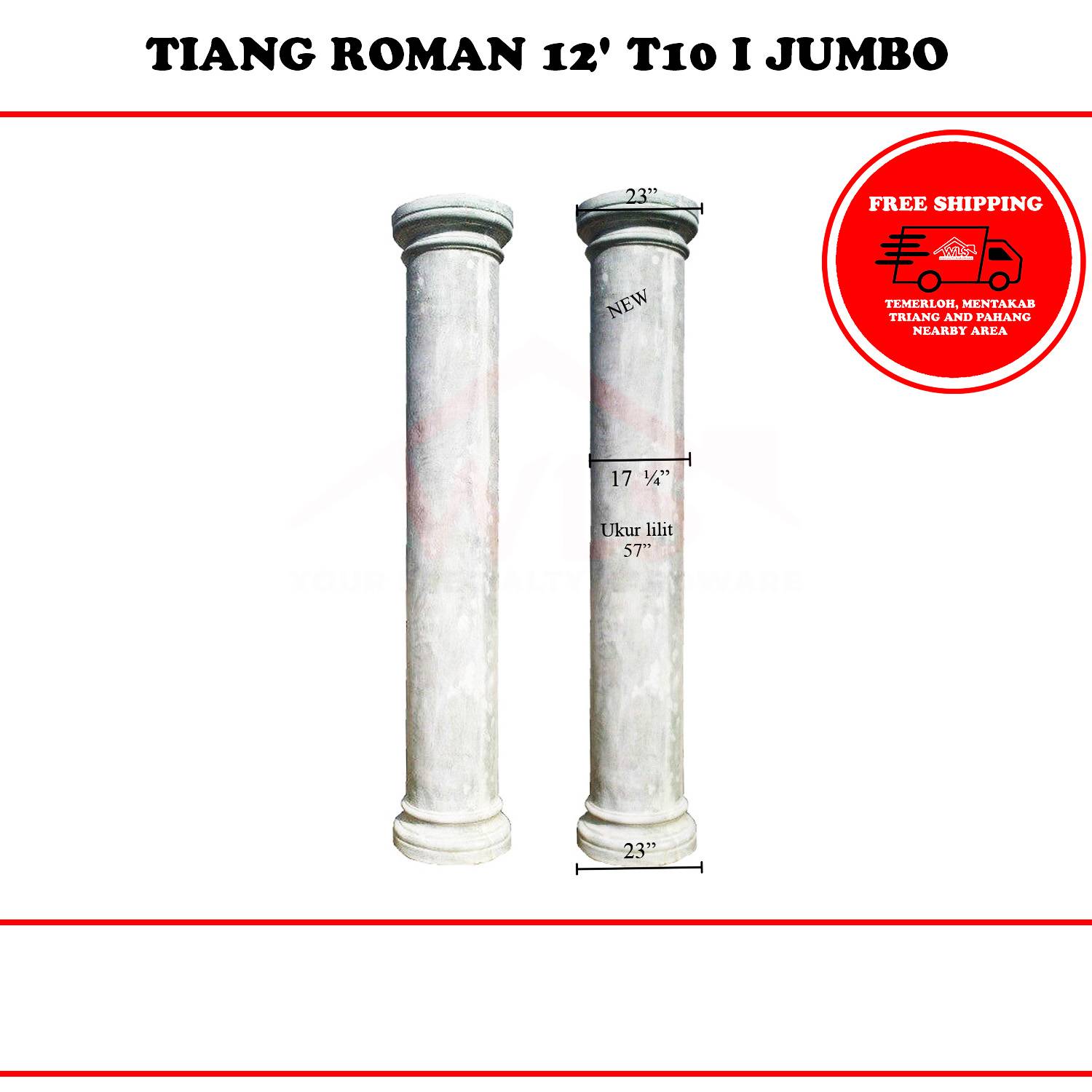TIANG ROMAN 12' T10 I JUMBO