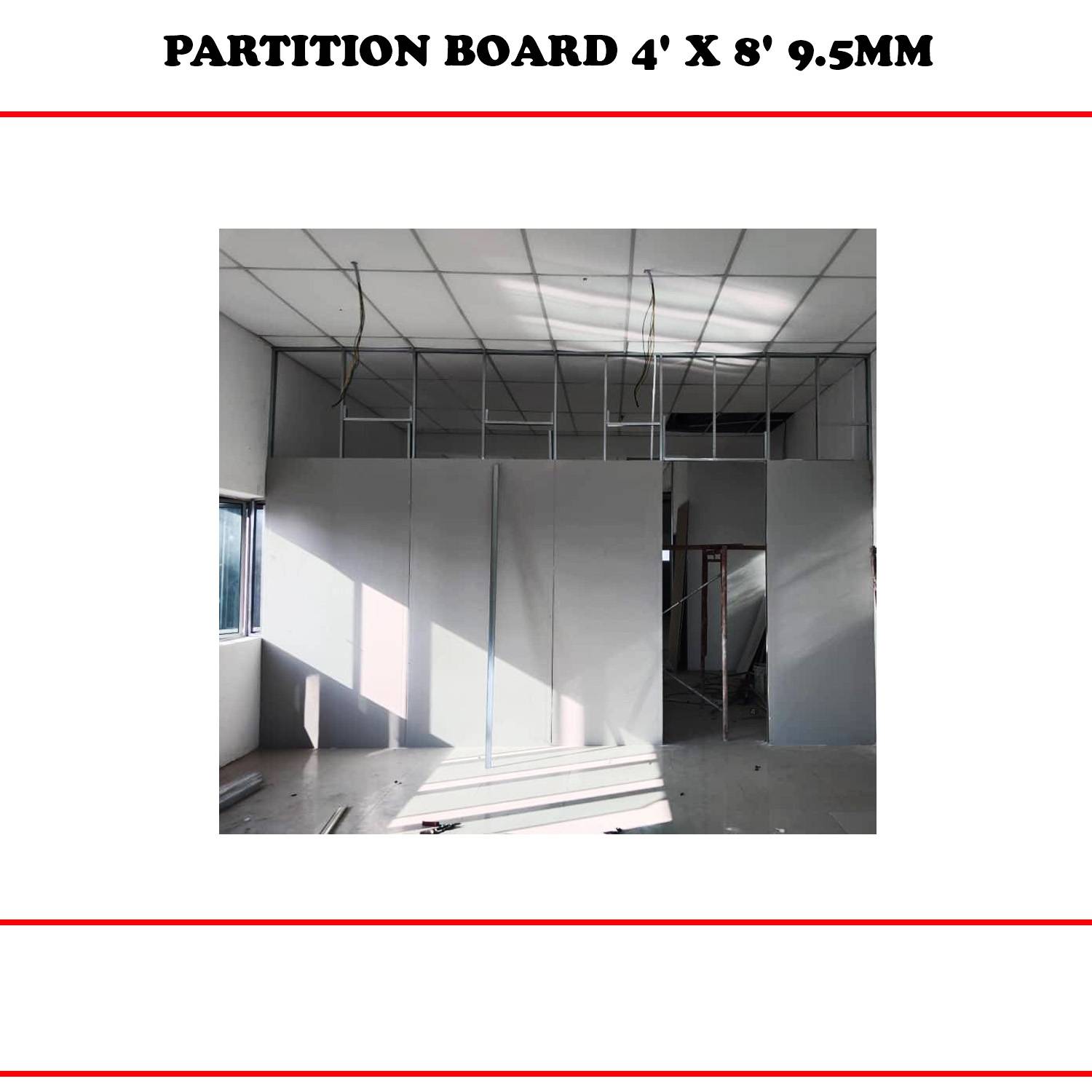 PARTITION BOARD 4' X 8' 9.5MM
