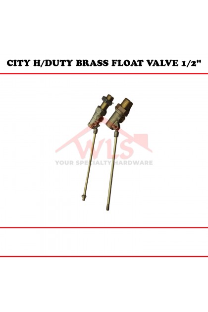 CITY H/DUTY BRASS FLOAT VALVE 1/2"