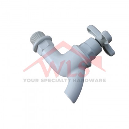 K PVC BIB TAP 1/2" BK