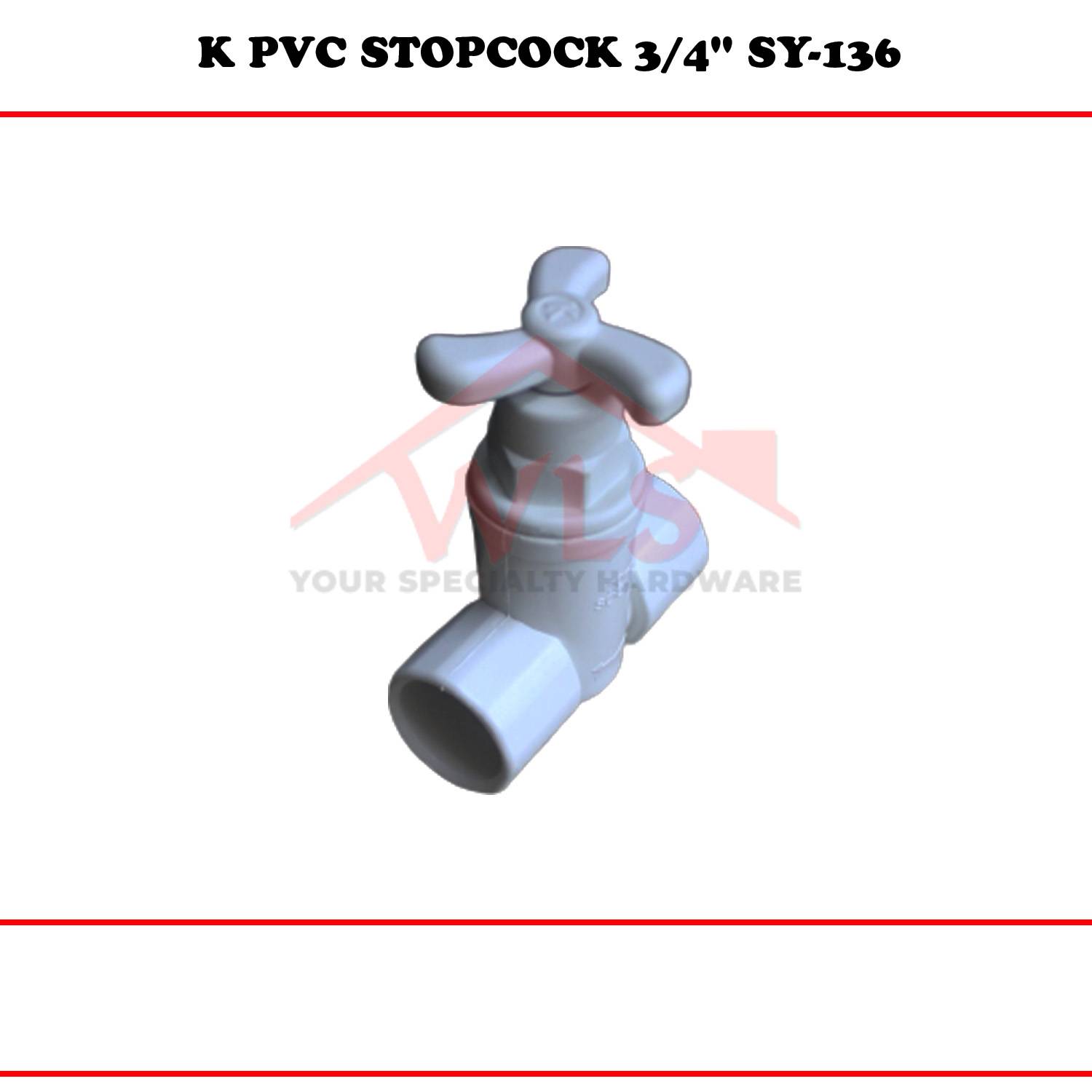 K PVC STOPCOCK 3/4" SY-136