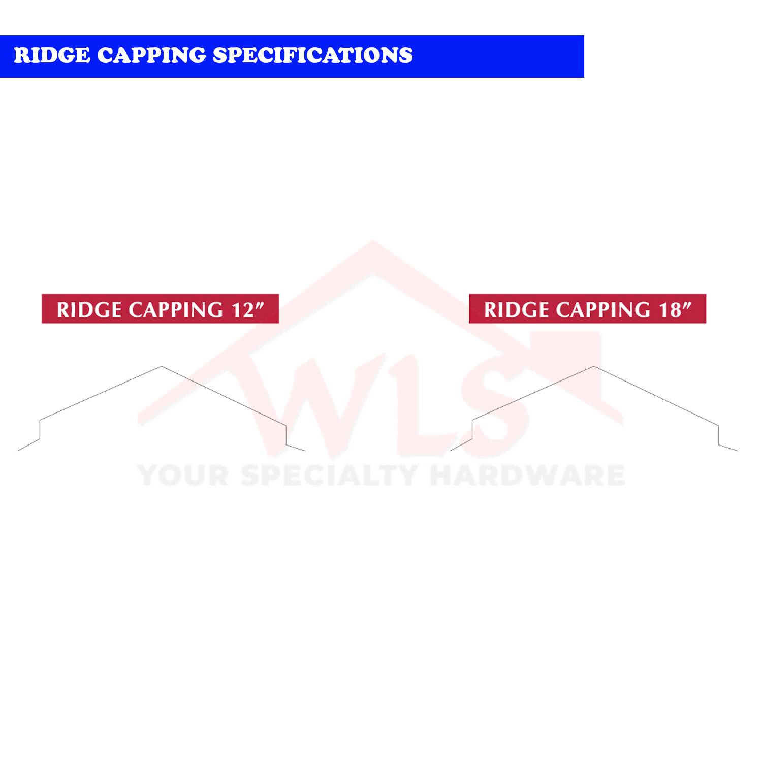 METAL ROOFING RIDGE CAPPING G28