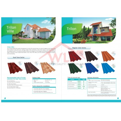 SHERA ROOF TILE TRILON VILLE AND FITTING