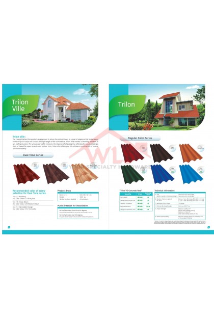 SHERA ROOF TILE TRILON VILLE AND FITTING