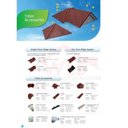 SHERA ROOF TILE TRILON VILLE AND FITTING