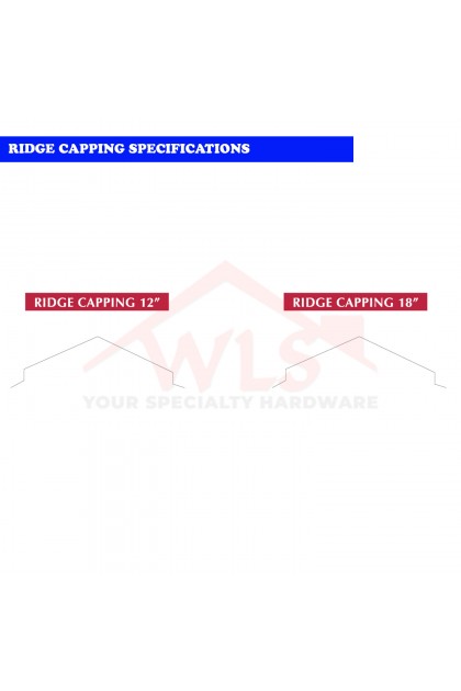 METAL ROOFING RIDGE CAPPING G30
