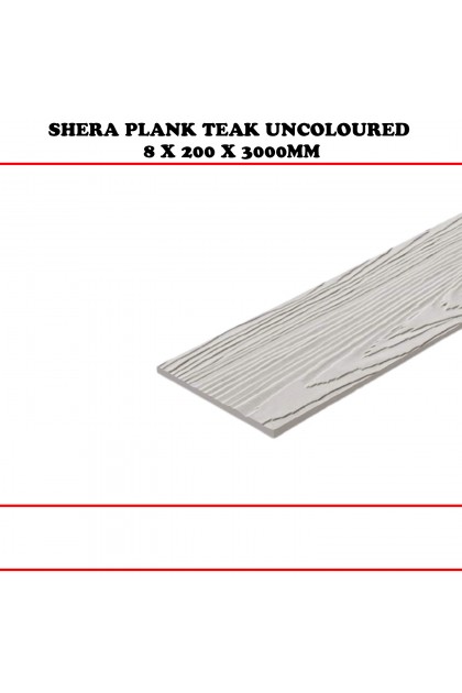 SHERA PLANK TEAK UNCOLOURED 8 X 200 X 3000MM