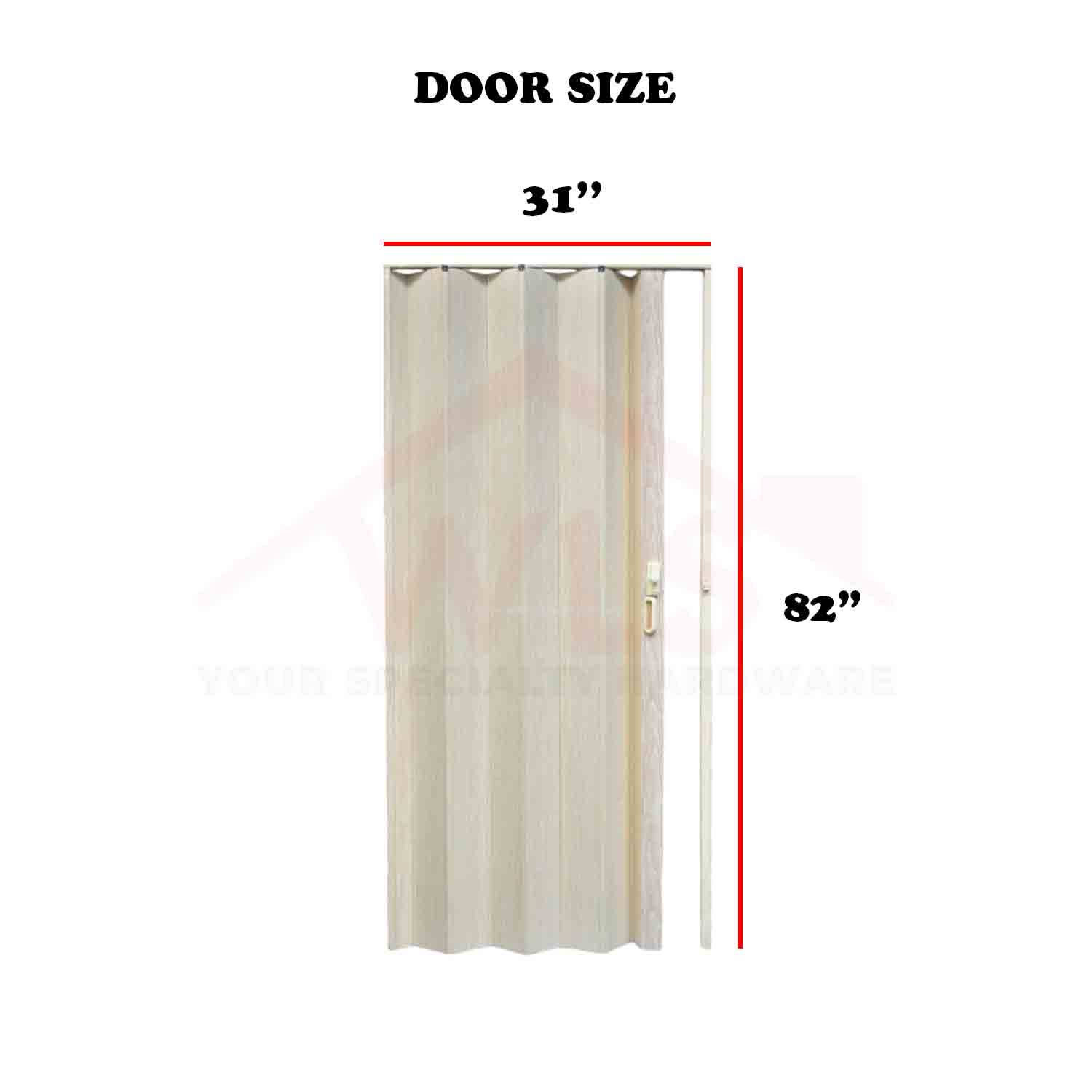 PVC Sliding Door 31” x 82"