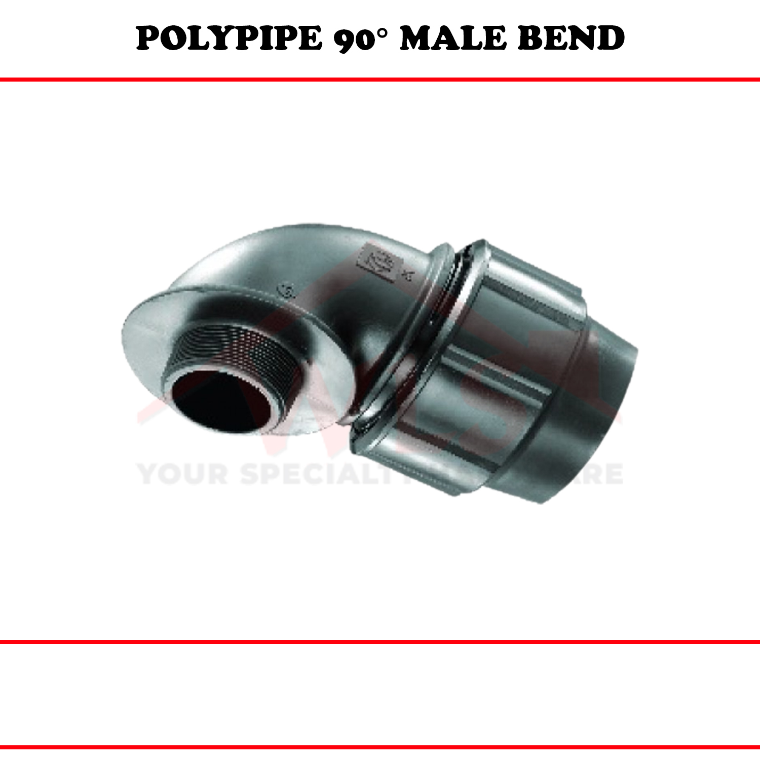 PP 90° MALE BEND