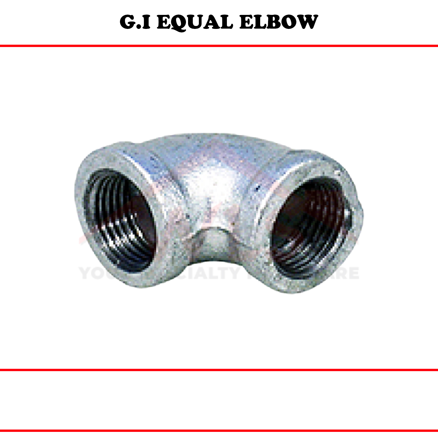 (G.I) EQUAL ELBOW (PER PCS)