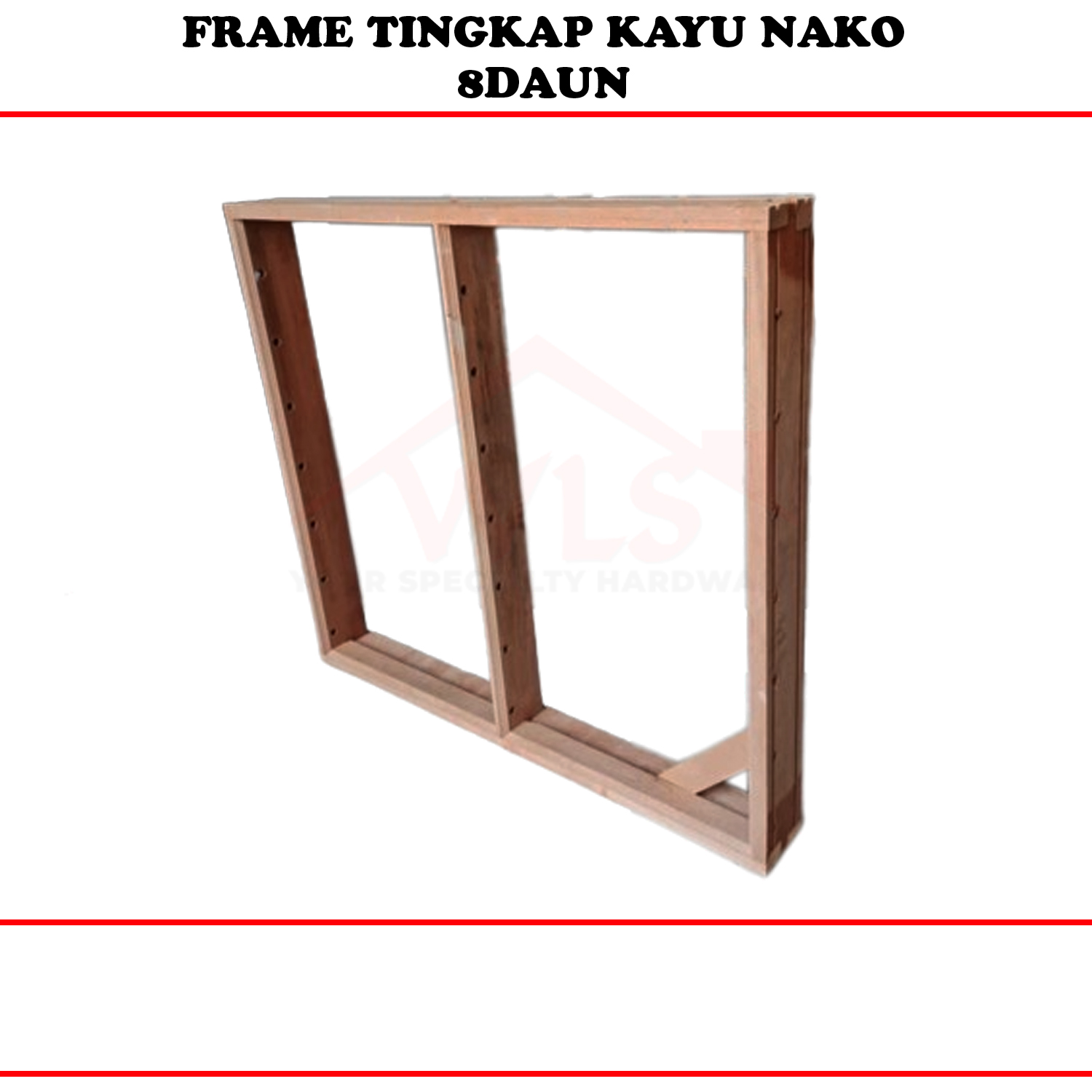 FRAME TINGKAP KAYU NAKO 8DAUN