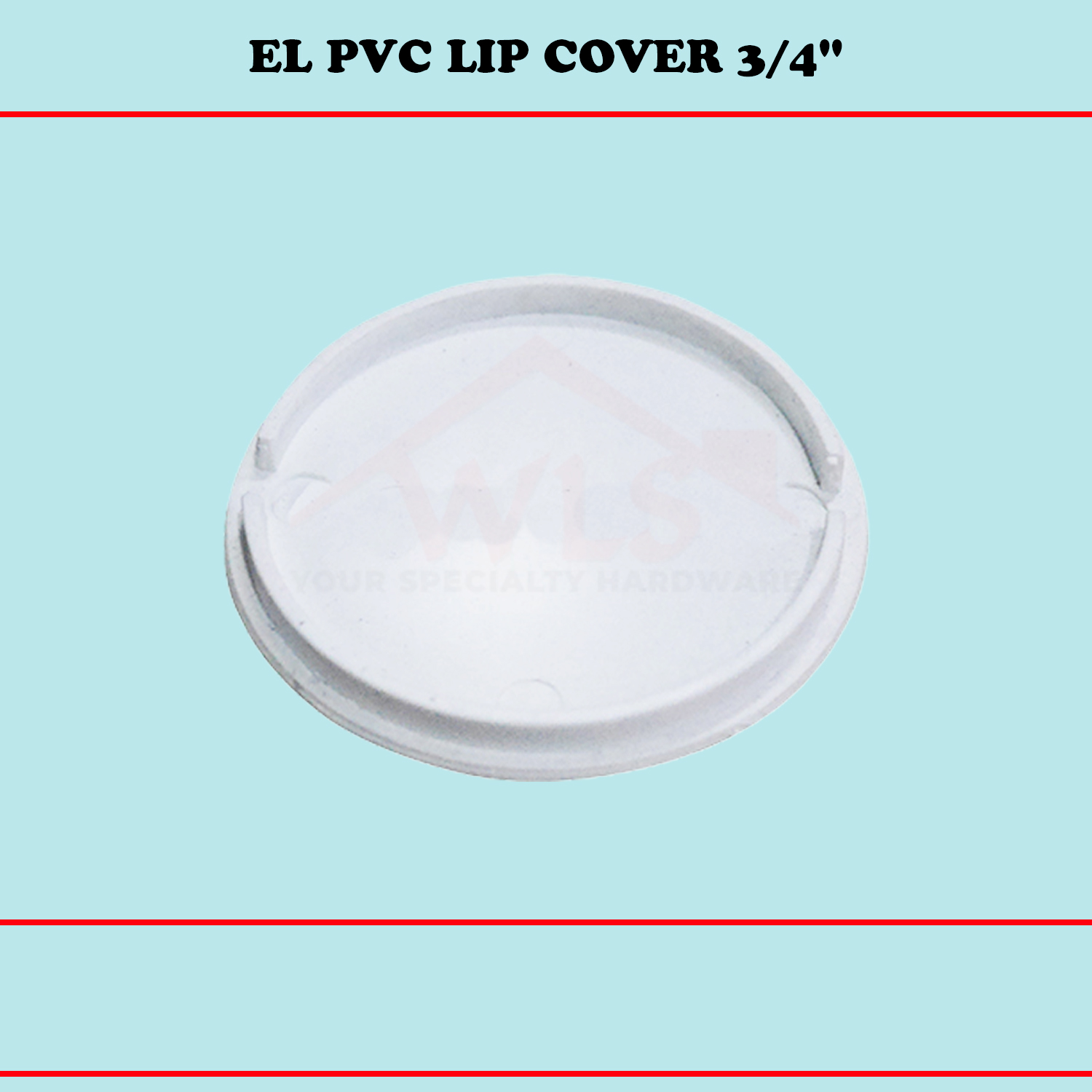EL PVC LID COVER 3/4"