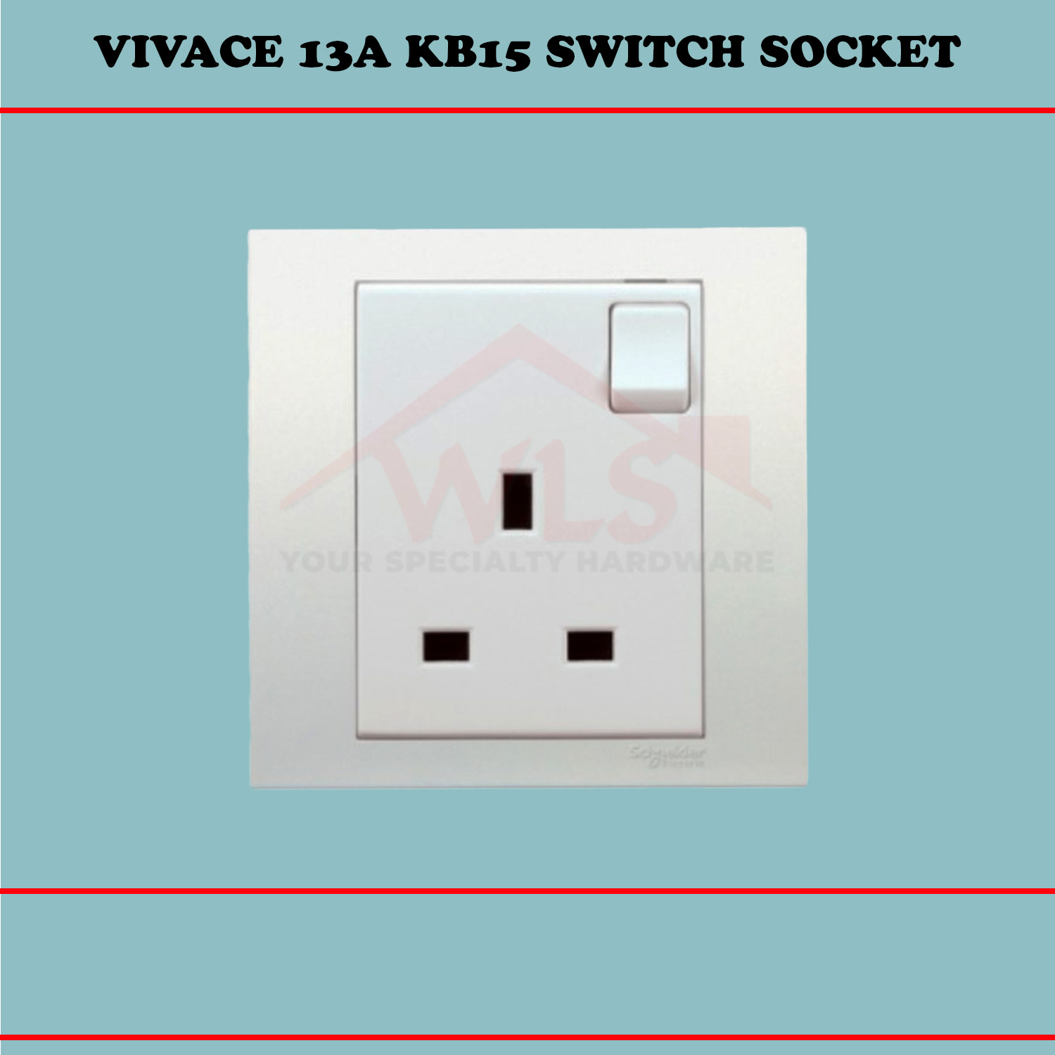 SCHNEIDER VIVACE 13A KB15 SWITCH SOCKET