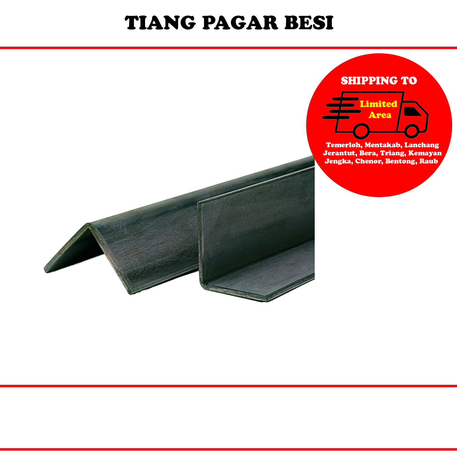 TIANG PAGAR BESI 2.8MM
