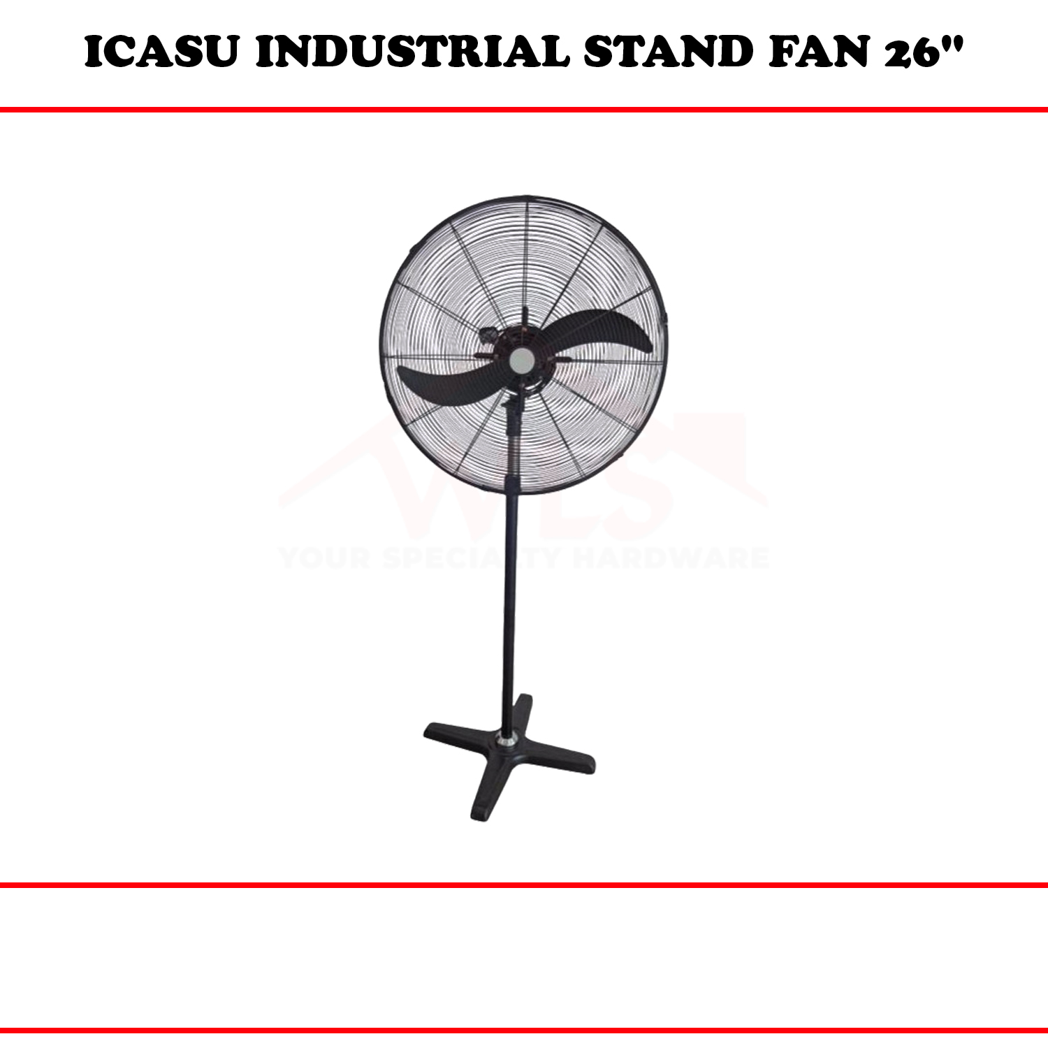 ICASU INDUSTRIAL STAND FAN 26"