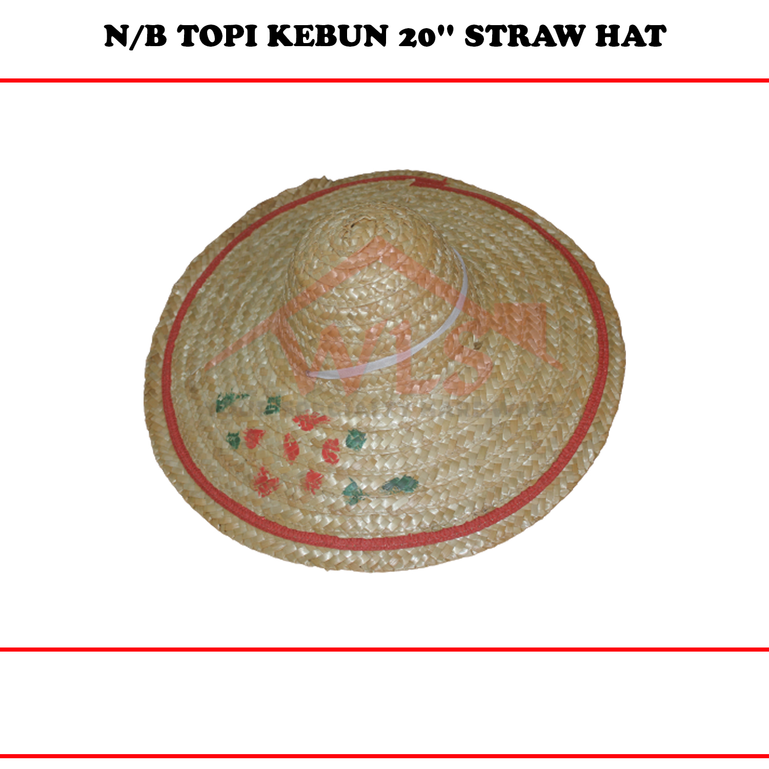 N/B TOPI KEBUN 20'' STRAW HAT