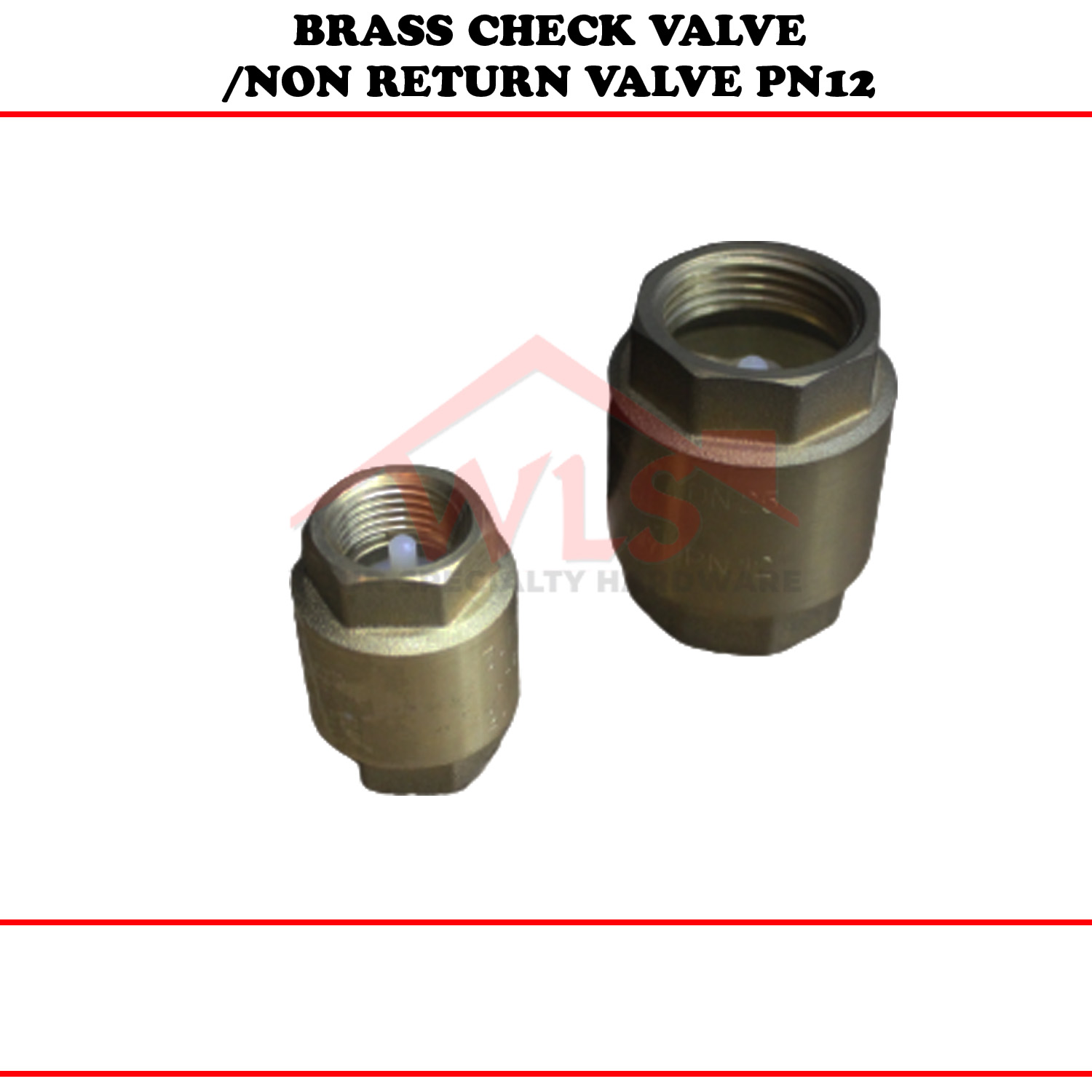 BRASS CHECK VALVE/NON RETURN VALVE PN12